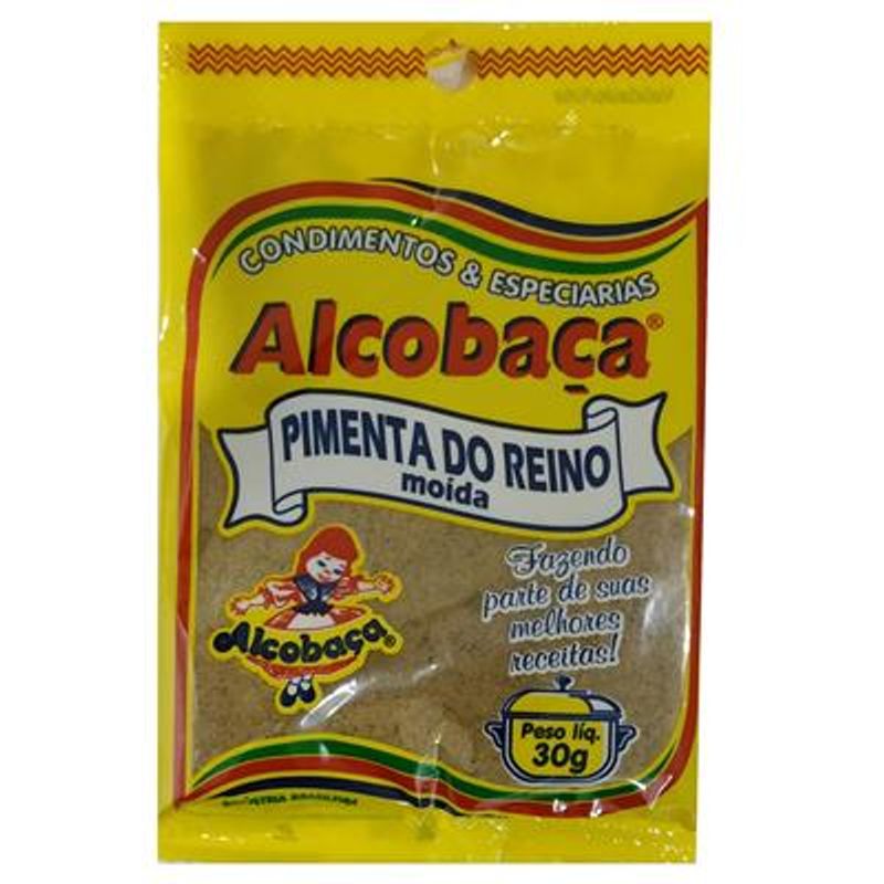 Pimenta do Reino Moída Alcobaça 30g