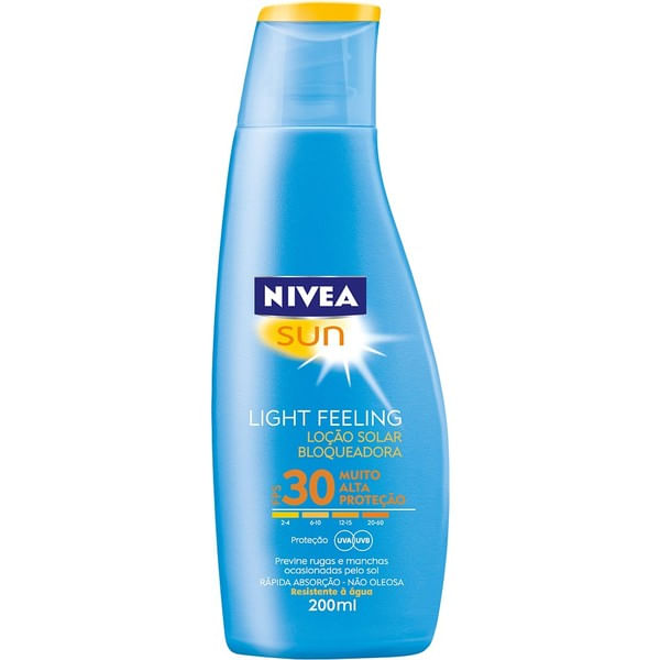 Protetor Solar Light Feeling FPS 30 Nivea 200ml