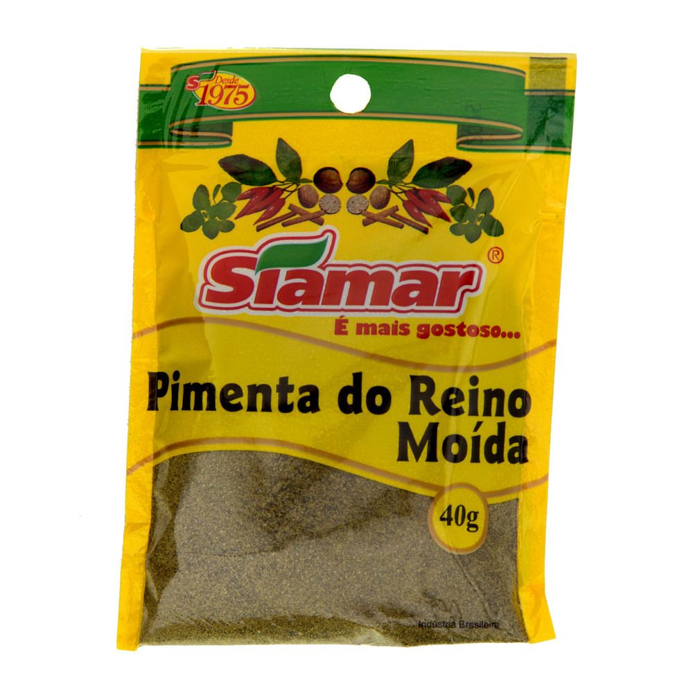 Pimenta do Reino Moída Siamar 40g | Compre online e receba em casa!