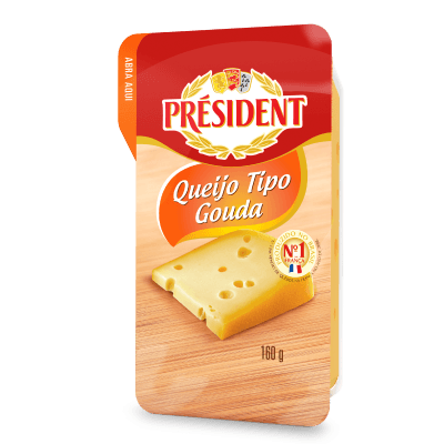 Queijo Gouda Président 160g | Compre online e receba em casa!