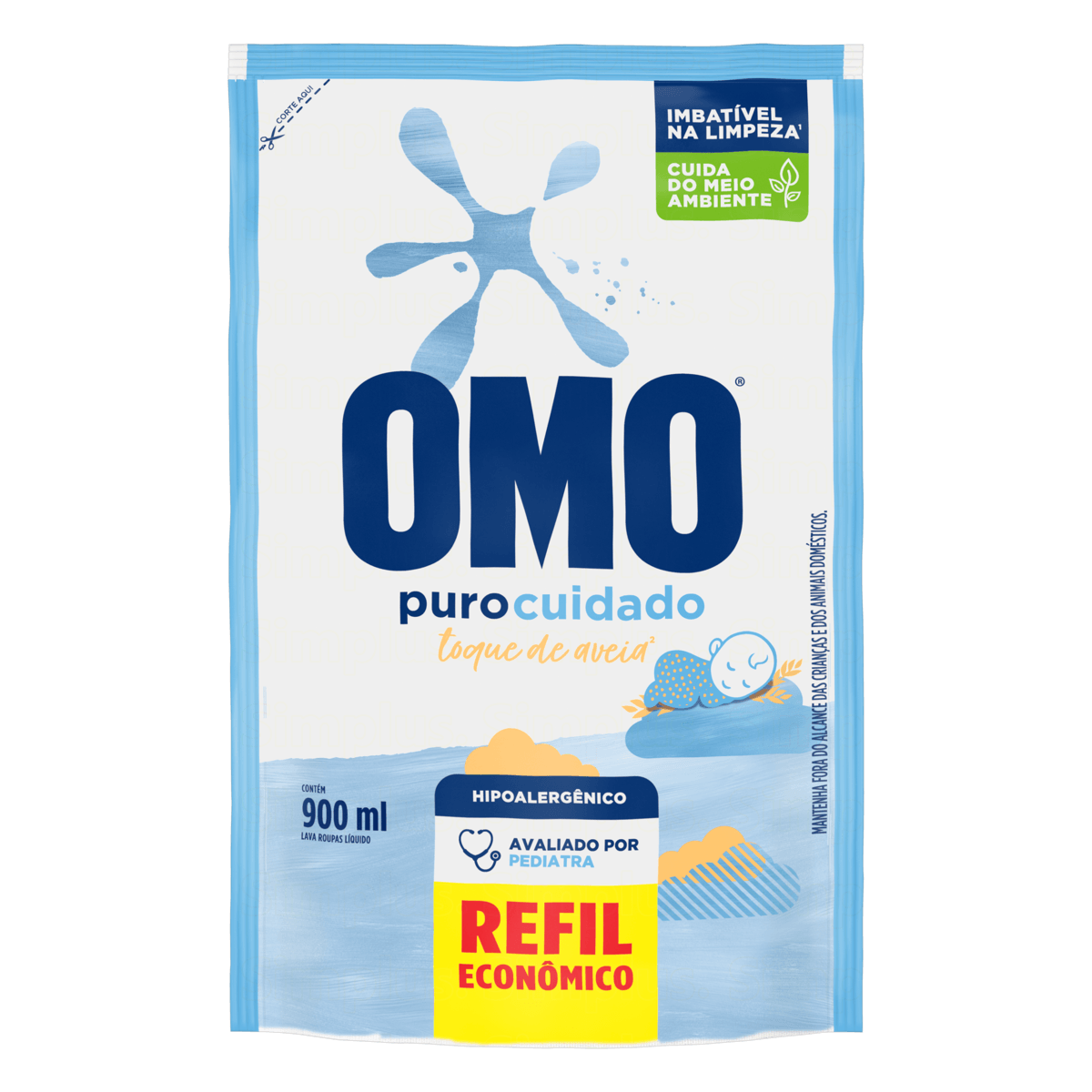 Lava Roupas Líquido Puro Cuidado Omo 900ml refil | Compre online e ...
