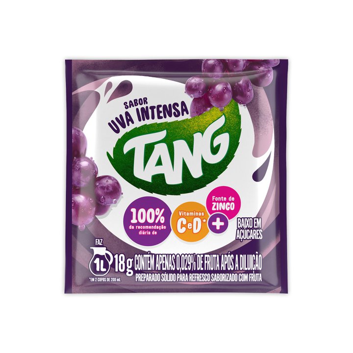 Refresco em pó Tang Uva Intensa 18g