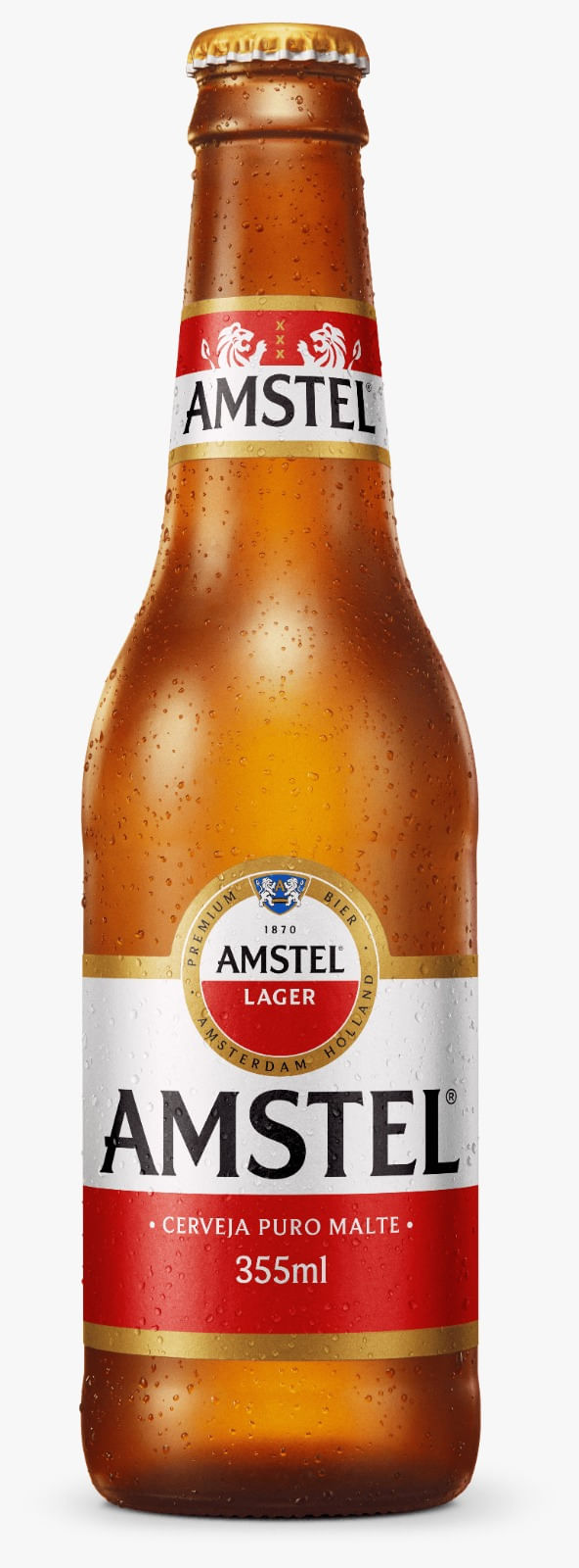 Cerveja Lager Long Neck Amstel 355ml