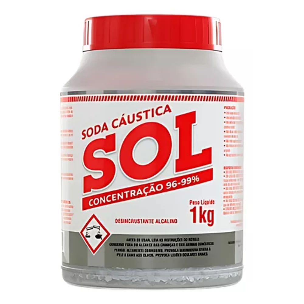 Soda Cáustica Sol 1kg | Compre online e receba em casa!
