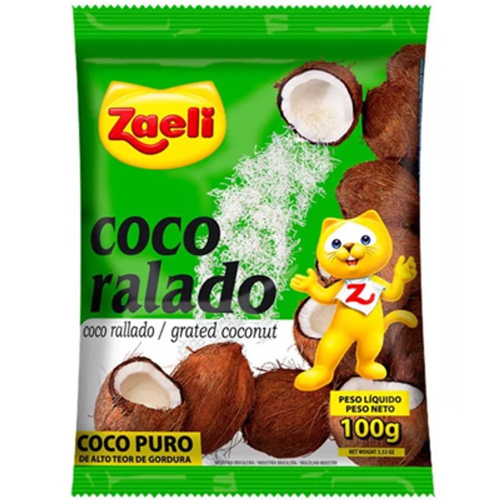 Coco Ralado Zaeli 100g | Compre online e receba em casa!